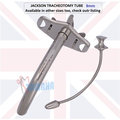 Jackson Tracheostomy Tube 9mm Set of 3 pcs Stainless Steel "FAST SHIP ...