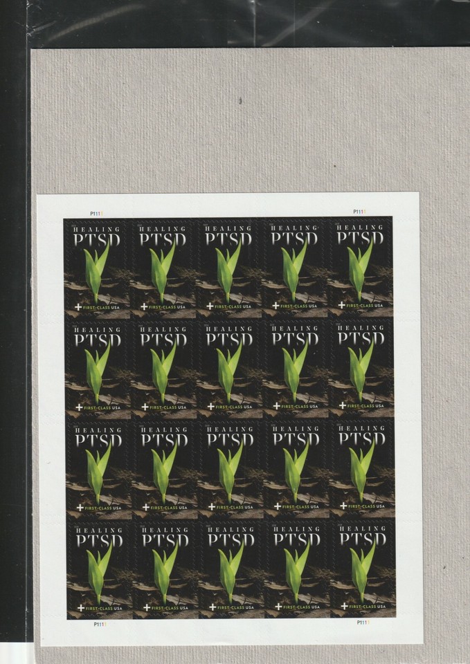 HEALING PTSD US B7 POST TRAUMATIC STRESS 20 FOREVER SEMI-POSTAL STAMP ...