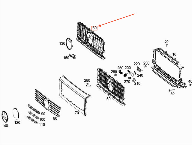 MERCEDES BENZ G63 Grille 2019 2020 2021 AMG A4638885300 OEM for sale ...