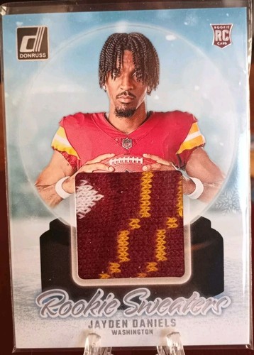 2024 Jayden Daniels Donruss Rookie Sweaters RHS-JDA Commanders - Rare ...