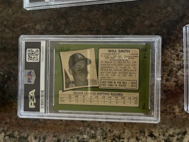 2020 Topps Heritage Will Smith Rookie #285 PSA 9 | eBay