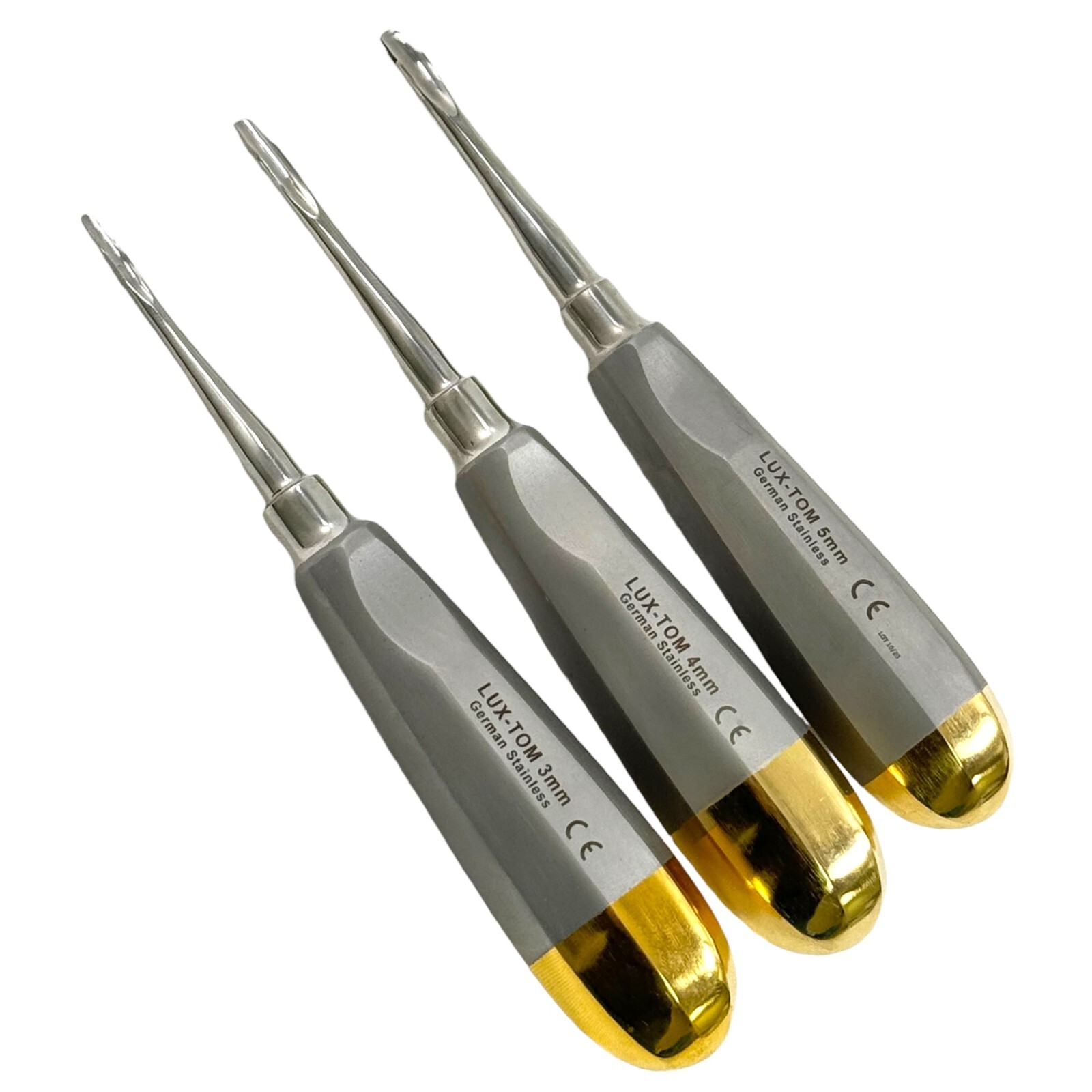 Tooth Extraction Dental Elevator Root Tip Straight 3mm 4mm 5mm Hollow ...