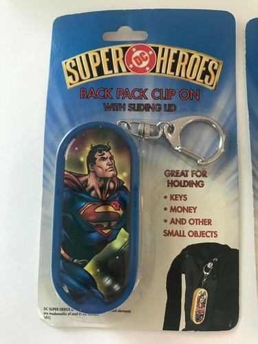 DC Super Heroes Superman Back Pack Clip On Lot of 2-New | eBay