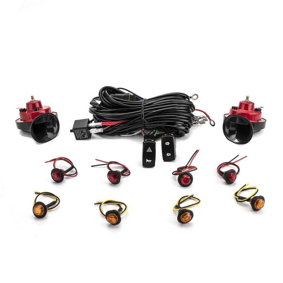UTV LED Turn Signal Light Kit w/Horn Toggle Switch for Polaris RZR Can ...