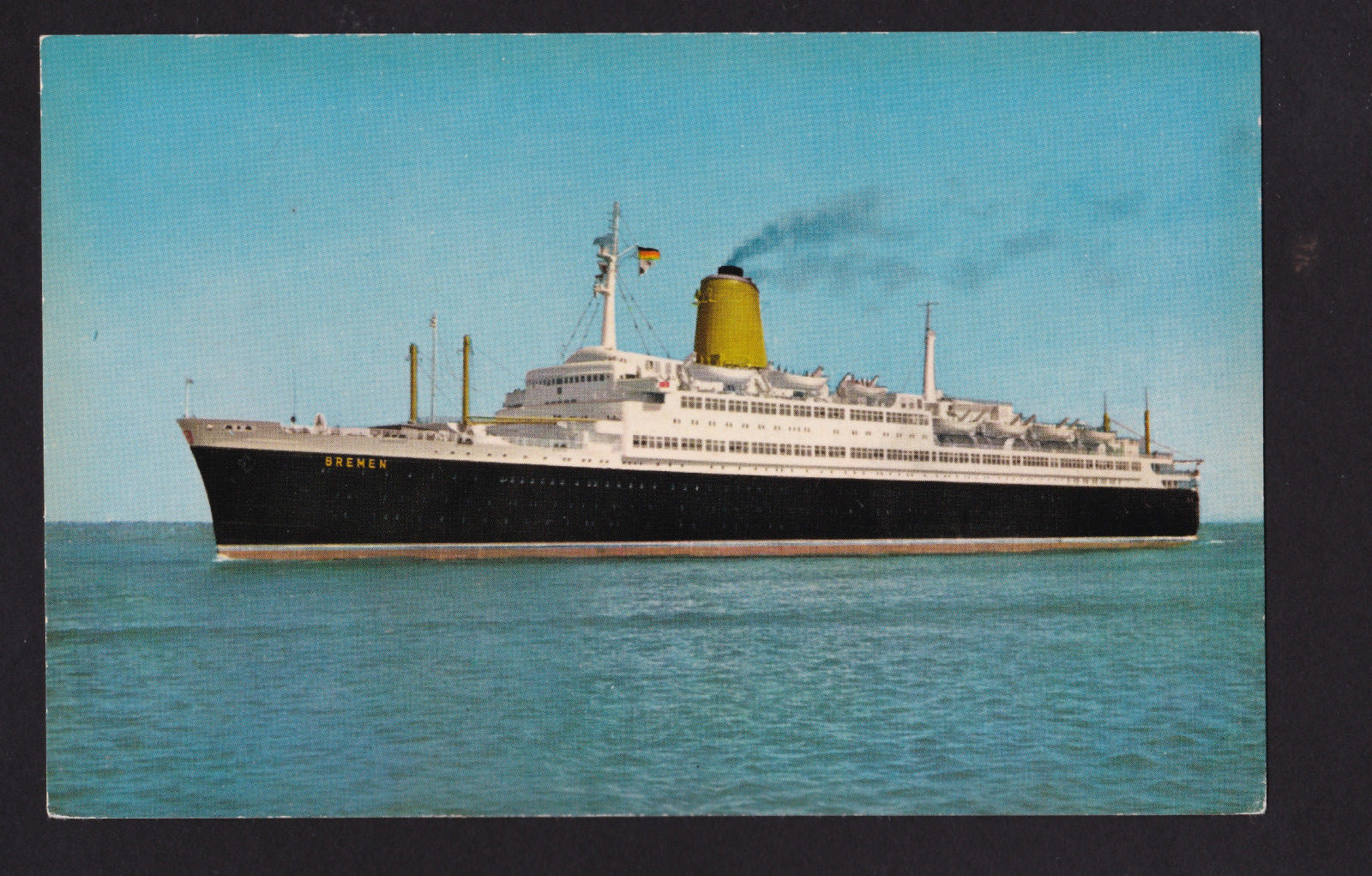 vintage North German Lloyd TS Bremen ship Germany postcard | eBay