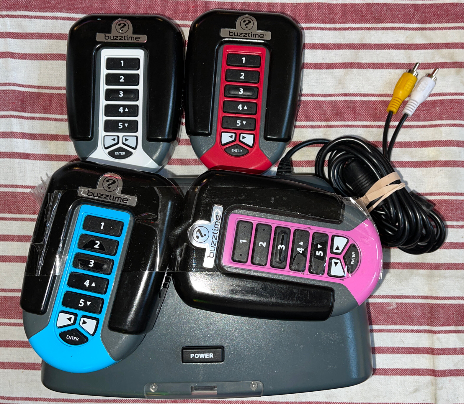 Buzztime Home Trivia System Console 4 Wireless Controllers No Games ...