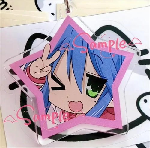 Lucky Star Konata Izumi Acrylic 5 cm Keychain Keyring Cosplay Gift ...