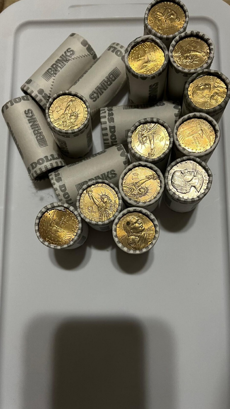 Unsearched Rolls US Dollar Circulated Mixed Coins (1 Roll of $25) | eBay