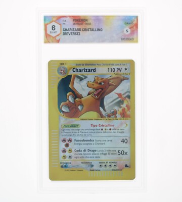 Pokémon- Charizard Cristallino (REV) - Skyridge - GRAAD 5 - EX ITA | eBay