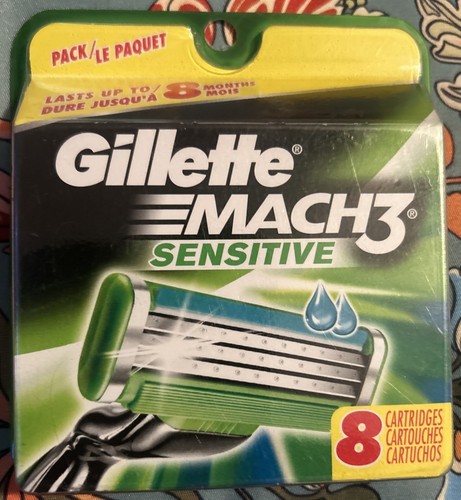 Gillette MACH3 Sensitive Cartridges 8 Count New Ship Free | eBay