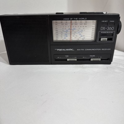REALISTIC DX-360 AM/FM LW SHORTWAVE COMMUNICATION RECEIVER Voice Of The ...