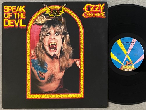 OZZY OSBOURNE Speak of The Devil JET 2X LP w/ Picture Inner Rare PROMO ...
