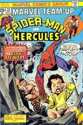 Marvel Team-Up #28 VG, Spider-Man, Hercules, Marvel Comics 1974 Stock ...
