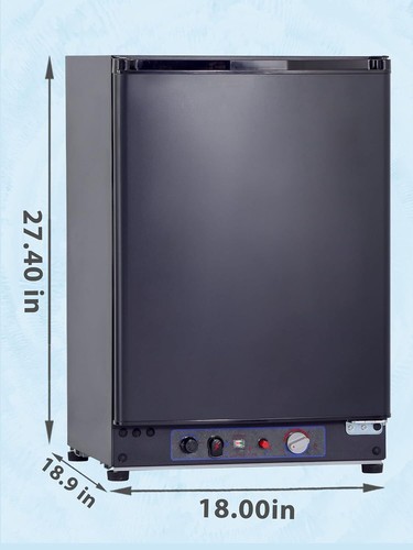 Propane Refrigerator Car 110V Motorhome Camper RV Fridge Portable 2/3 ...