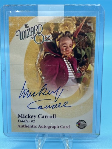 The Wizard Of Oz - Autograph Card Mickey Carroll MC1 By Breygent | eBay