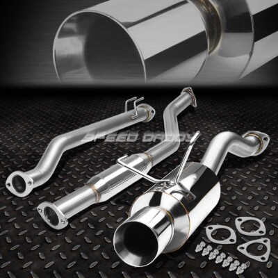 FOR CIVIC Si EP3 K20A3 BOLT-ON STAINLESS CATBACK EXHAUST MUFFLER 4 ...