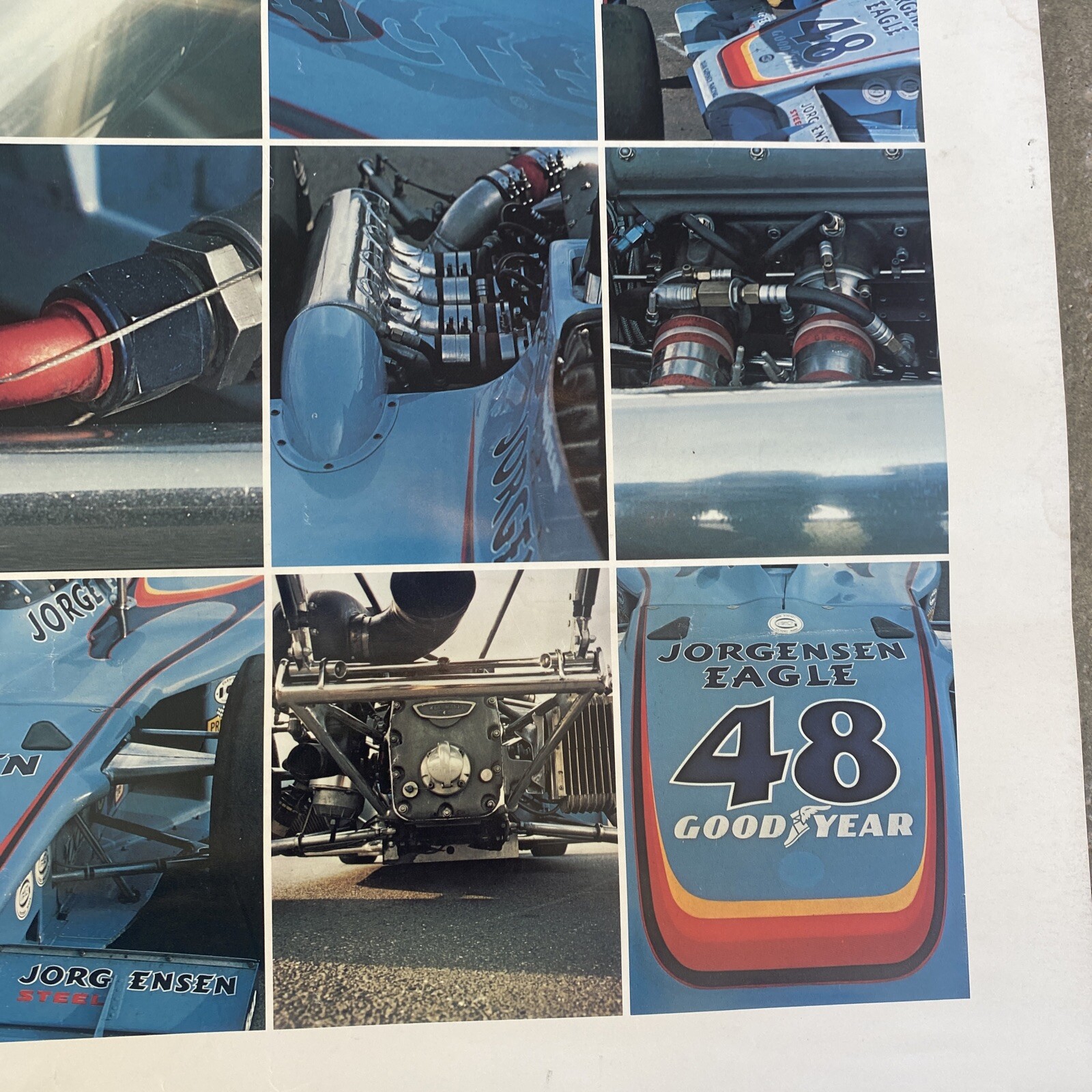 Dan Gurney’s Jorgensen Eagle: Indy 500 Winner 1975 Racing Poster Rare ...