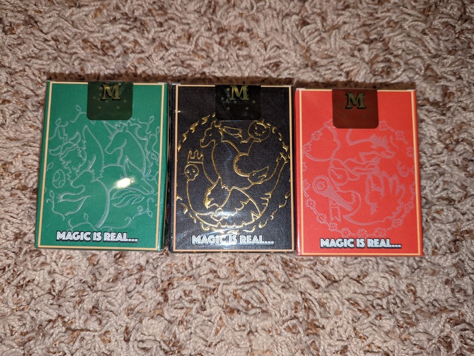 NEW Metazoo Kickstarter USPCC WPT Playing Cards 3 Deck Set Cryptid ...