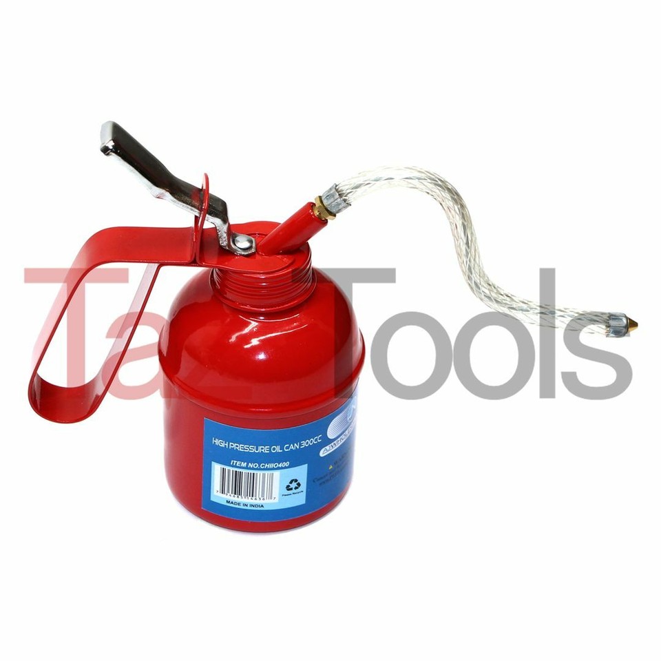 High Pressure Oiler Pump Hand Thump Pump Oil Can 300 CC Flexible 6 ...