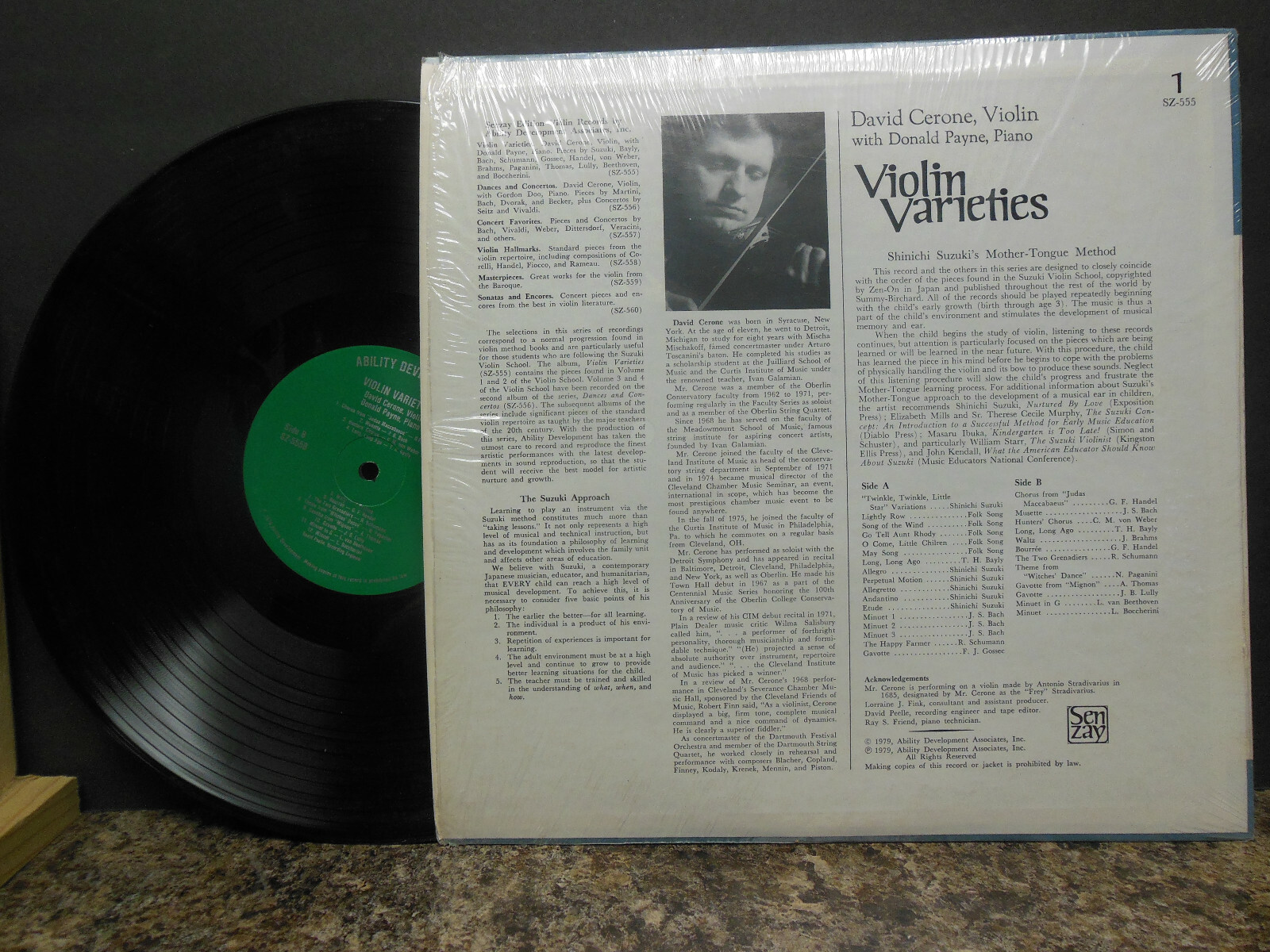 David Cerone, Donald Payne – Violin Varieties, 12" LP G+ In Shrink | eBay