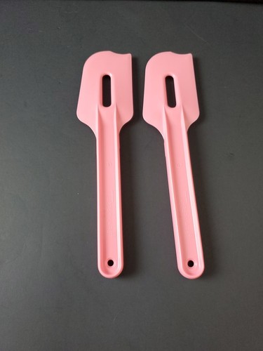 Tupperware Paddle Scraper Gadget Spatula Pink Set of 2 New Pink Spatula ...