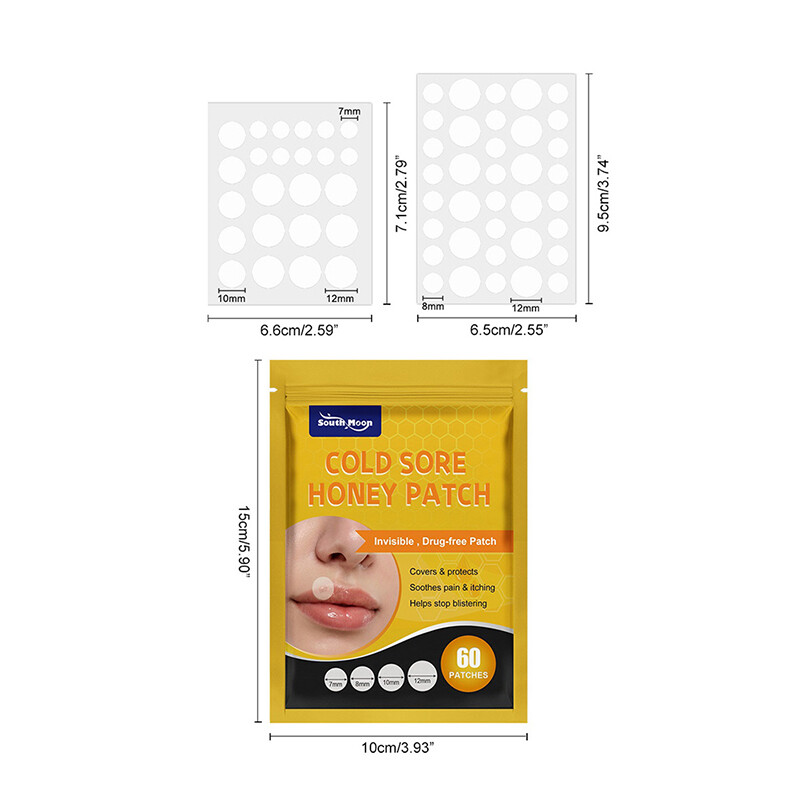 60 Cold Sore Patches Acne Spot Pimple Skin Breathable Blemish ...
