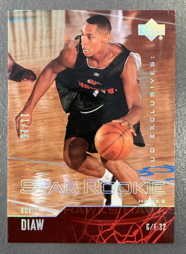 BORIS DIAW 2003-04 UD EXCLUSIVES STAR ROOKIE RAINBOW 11/25 | eBay