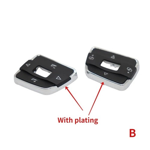 2x Multifunction Steering Wheel Volume Switch Button Trim Cover For VW ...