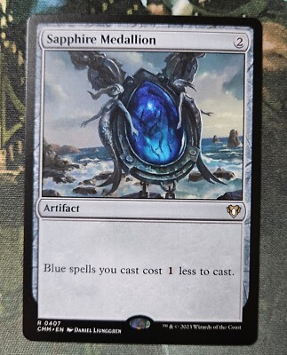 Sapphire Medallion NM Commander Masters CMM 407 MTG Unplayed Magic The ...