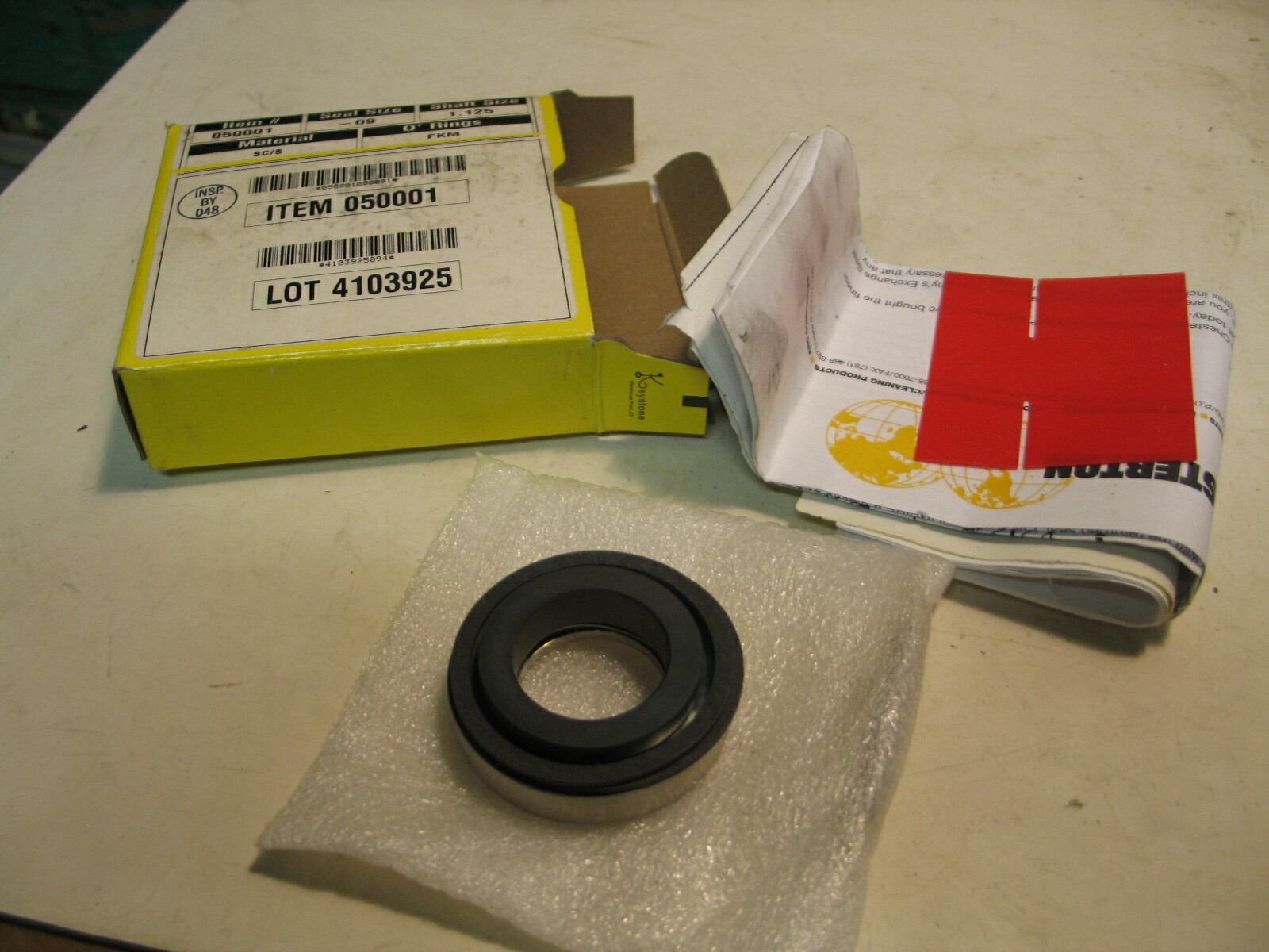 NIB CHESTERTON 891-09 SC/S 050001 ROTARY PUSHER SEAL 1.125 DIA SHAFT ...