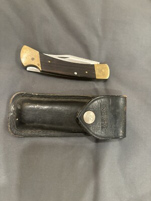 Vintage BUCK 110 INVERTED TANG KNIFE 3 PIN HANDLES 110 W Belt Sheath | eBay