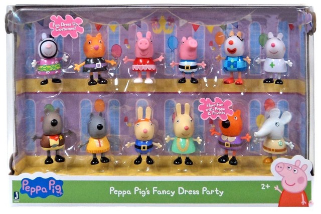 Peppa Pig Fancy Dress Party 12 Figure Girls Boys Toys Gift Halloween ...