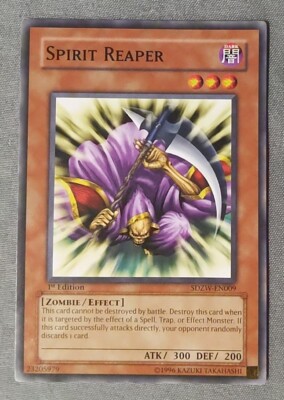 Yugioh Spirit Reaper - SDZW-EN009 - Common - 1st Edition VLP (TG) | eBay