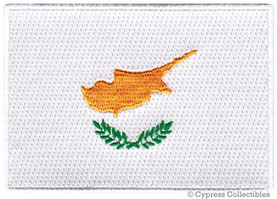 CYPRUS FLAG PATCH CYPRIOT embroidered iron-on EMBLEM travel souvenir GREECE new | eBay