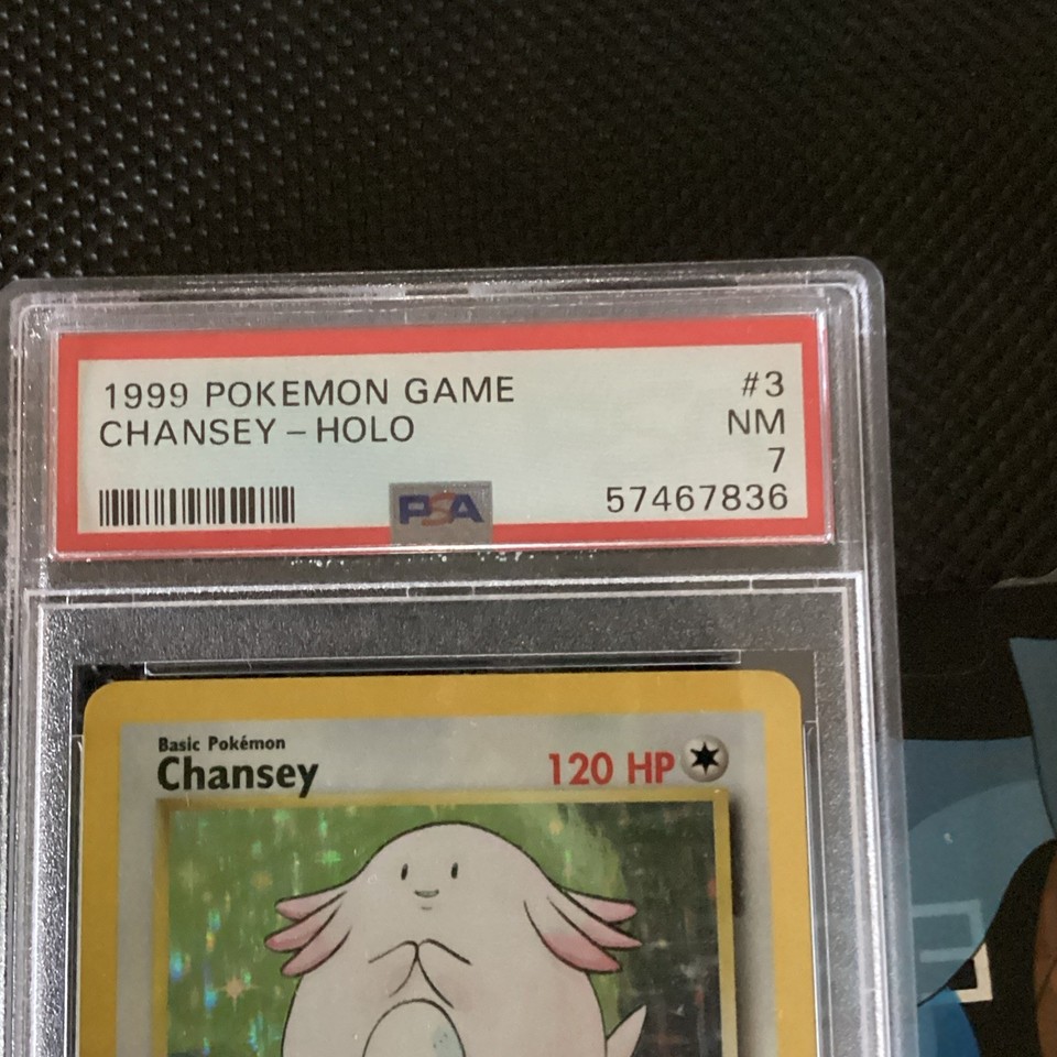 Pokémon Chansey 003/102 Base Set Holo PSA7 NM | eBay