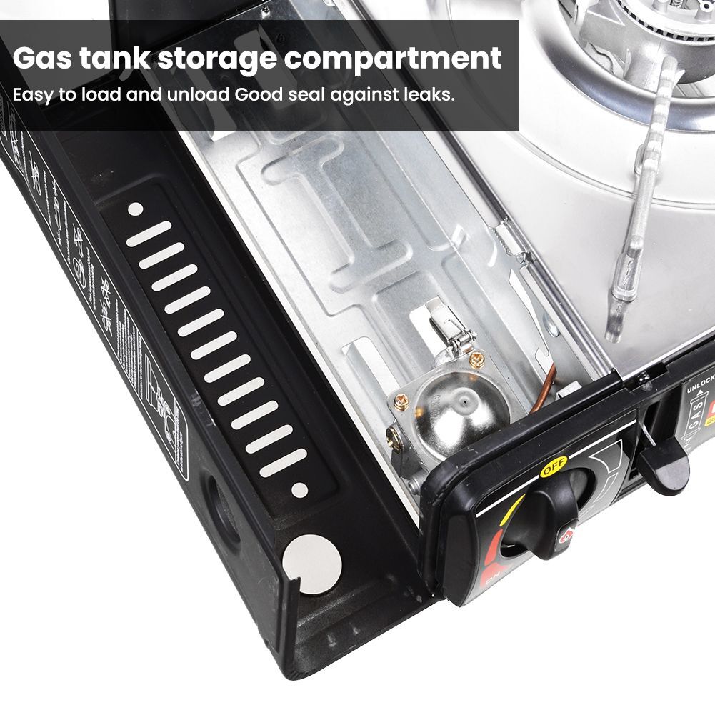 Portable Double 2 Burner Gas Stove Camping Butane Cooker Barbecue Gas ...