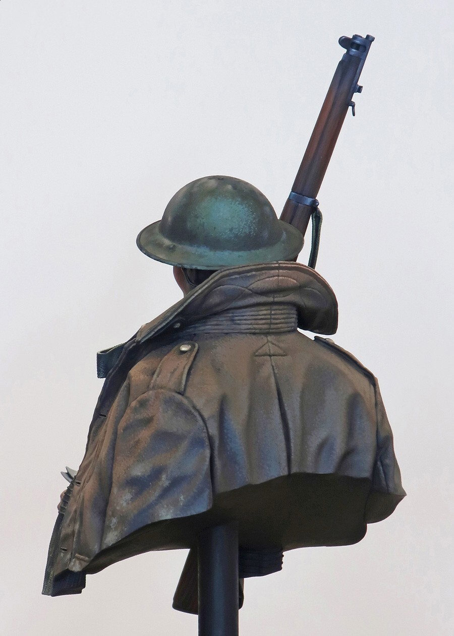 1/10 Resin WWI British Soldier Figure Bust Unpainted Unassembled y096 ...