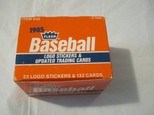 1985 FLEER BASEBALL LOGO STICKERS AND UPDATED TRADING CARDS 132 CARDS ...