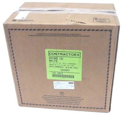 NEW GE SCS1000 CONTRACTORS SILICONE SEALANT WHITE, CASE OF 24, SCS1002 ...