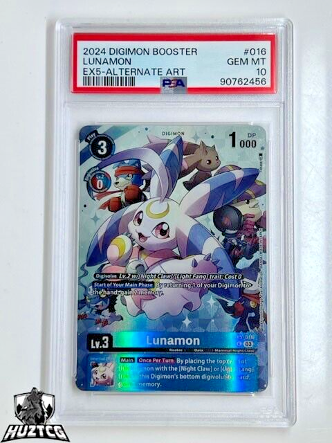Lunamon Digimon Playmat CCG DTCG Mat Dianamon & Lunamon Trading Card