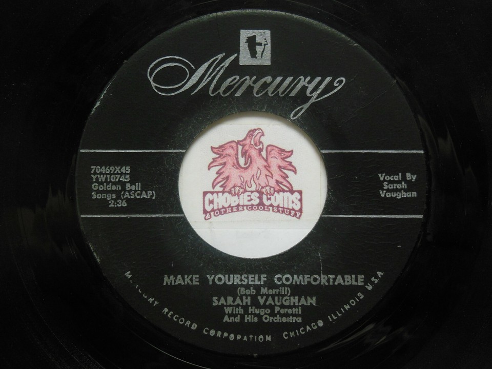 Sarah Vaughan: Idle Gossip / Make Yourself Comfortable, Mercury 45 RPM ...