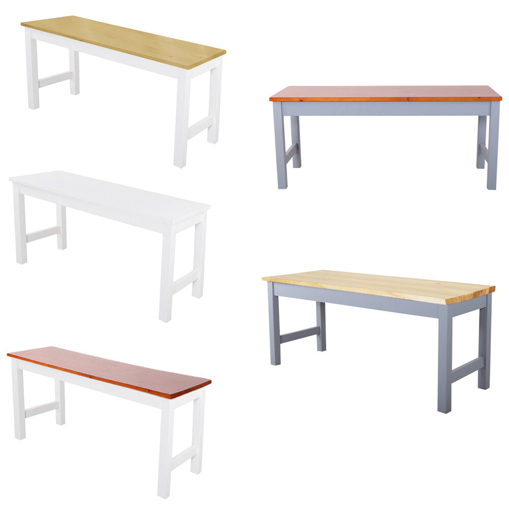 3FT Dining Kitchen Bench Living Room Hallway Shoe Chair Seat Pine Wood ...