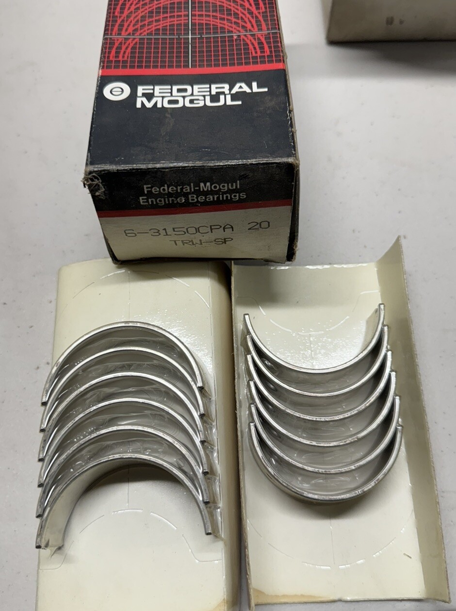 Federal Mogul (6) 3150CPA-20 Connecting Rod Bearing Ford L6 240 300 ...