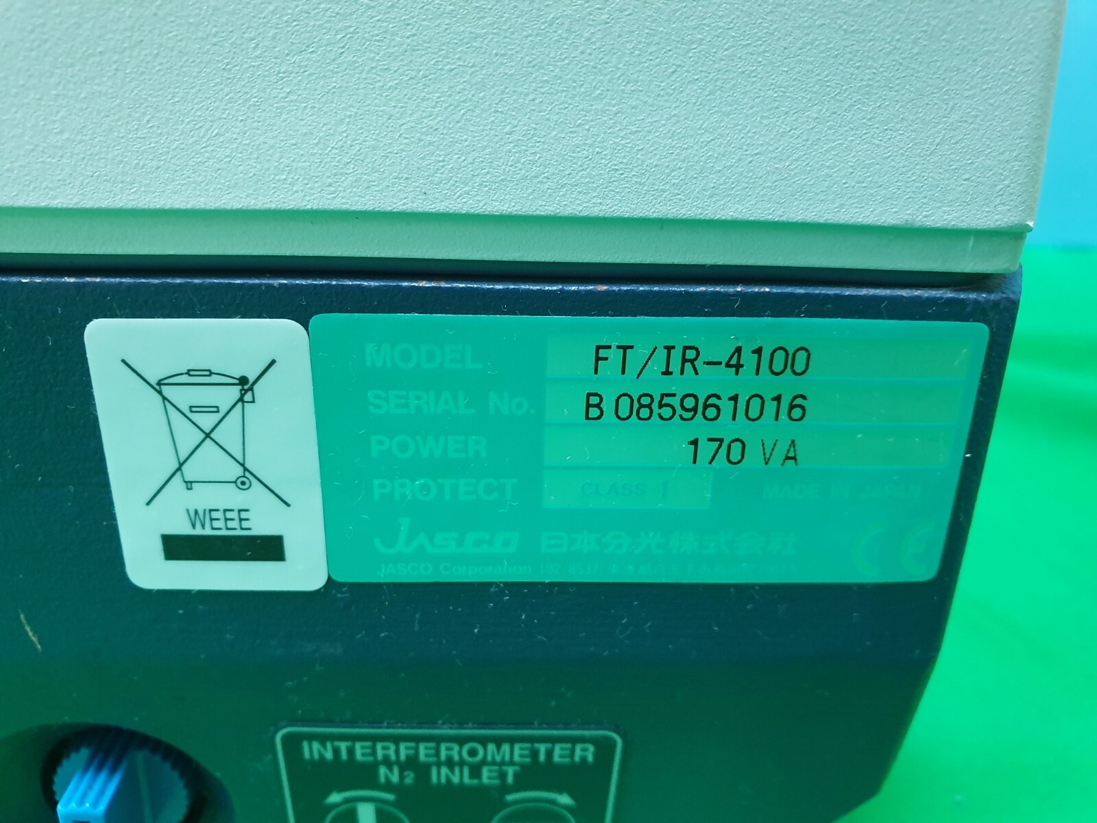 JASCO FT/IR-4100 OURIER TRANSFORM INFRARED SPECTROMETER , PS-4000 POWER ...