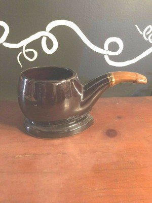 Vintage Napco Pipe Pottery Ceramic Shaving Mug Mens Cottagecore Cabin ...