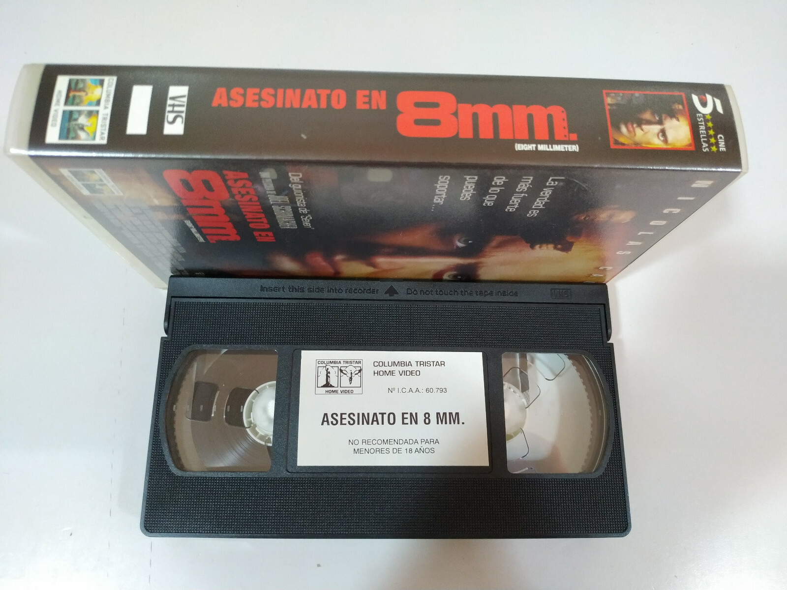 Murder IN 8MM Eight Millimeter Nicolas Cage VHS Tape Spanish | eBay