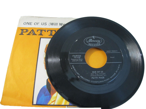 45 RECORD - PATTI PAGE - ONE OF US | eBay