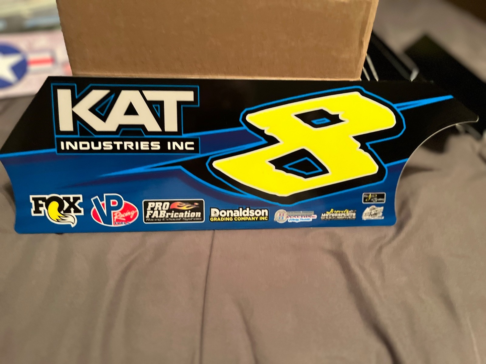 Kyle Strickler #8 KAT 12 inch mini door dirt late model | eBay