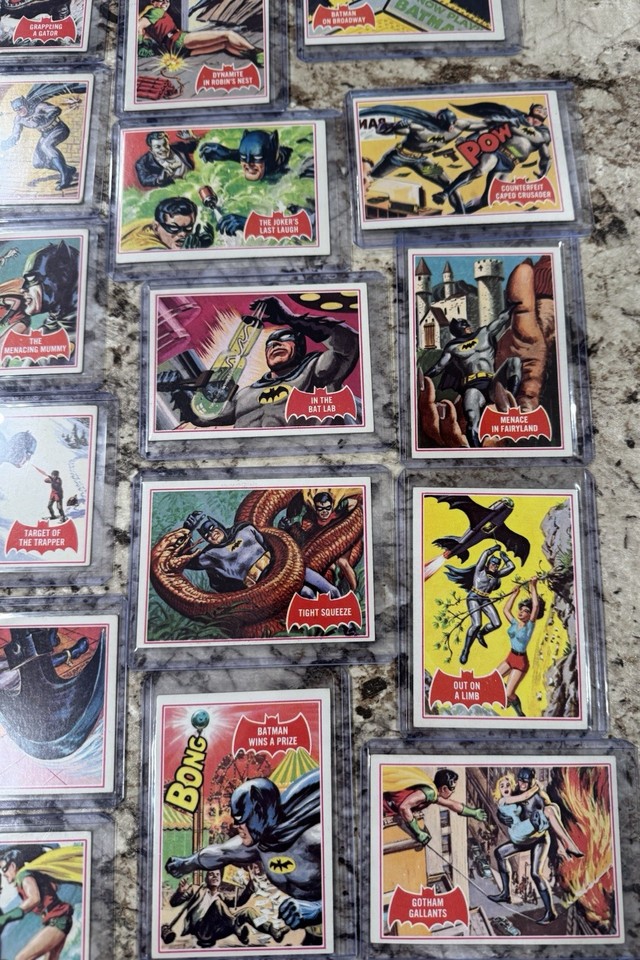 1966 BATMAN (RED BAT) COMPLETE(44) CARD SET TOPPS in thick sleeves.. | eBay