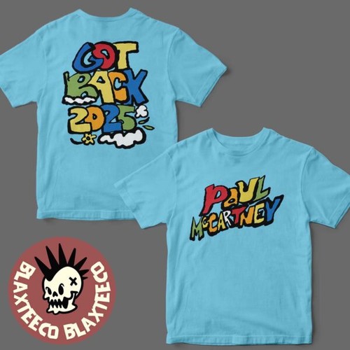 Paul McCartney Got Back Tour 2025 Merch Text Graphic For Kids T-Shirt ...